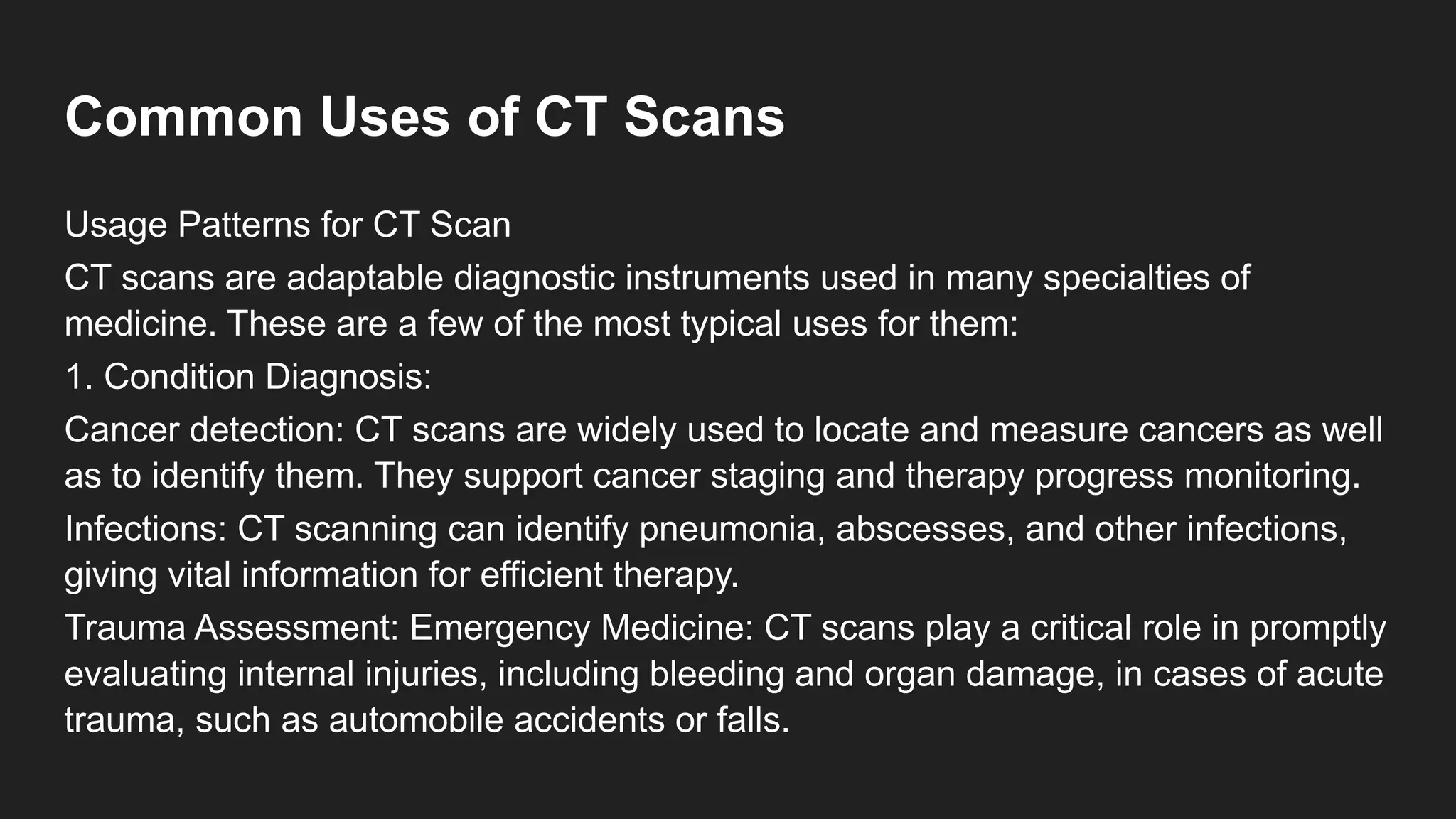 Introduction to CT Scan or Computed Tomography | PPTX