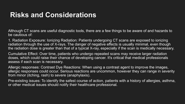 Introduction to CT Scan or Computed Tomography | PPTX