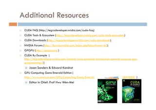 Introduction to CUDA | PDF