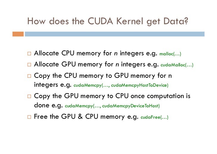 Introduction to CUDA Introduction to CUDA