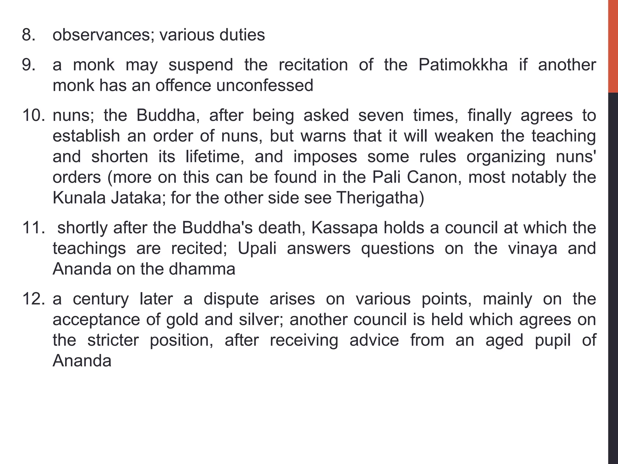 Introduction to cullavagga pali | PPTX