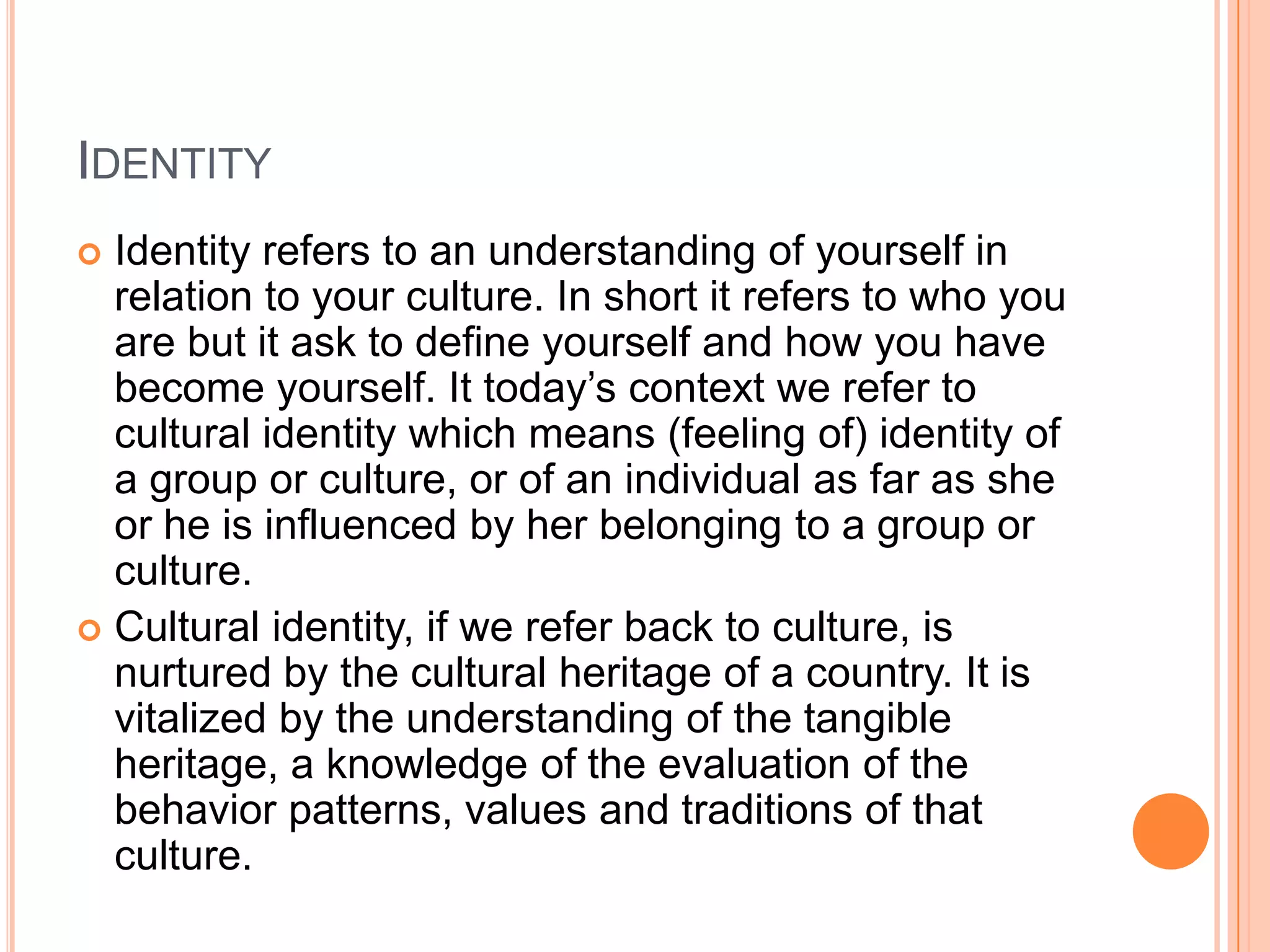 Introduction to Cultural Heritage | PPTX