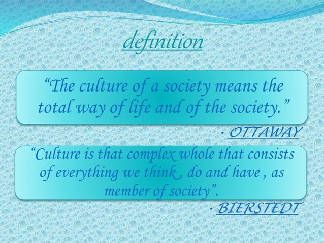 Introduction to culture | PPTX