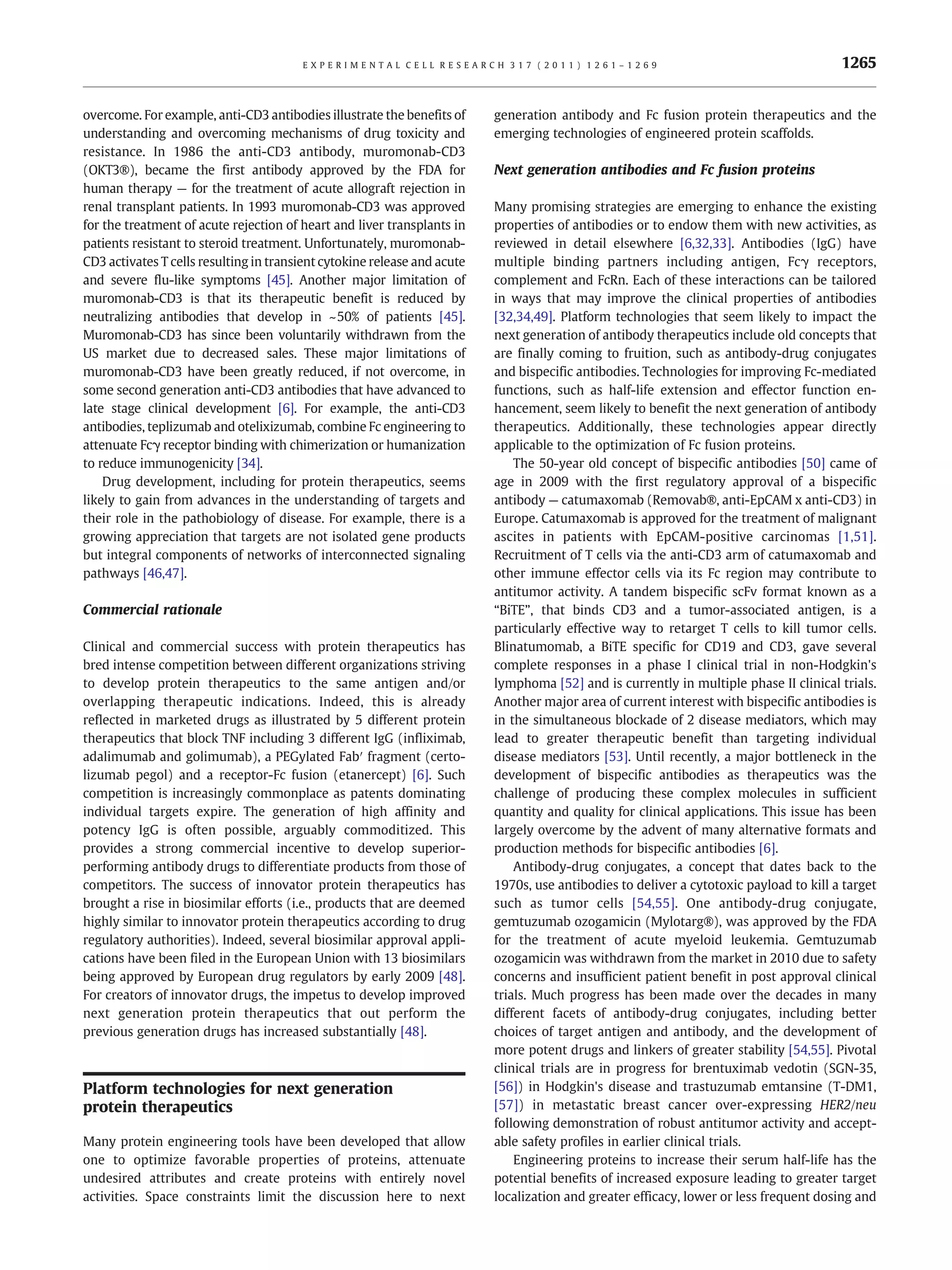 Introduction to current and future protein therapeutics - a protein ...