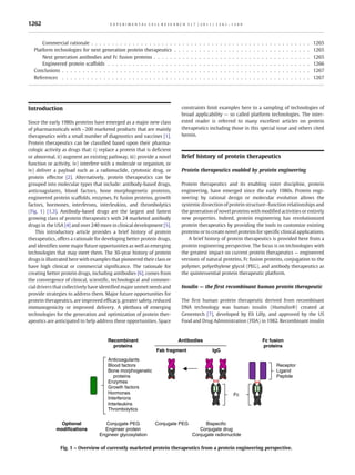 Introduction to current and future protein therapeutics - a protein ...