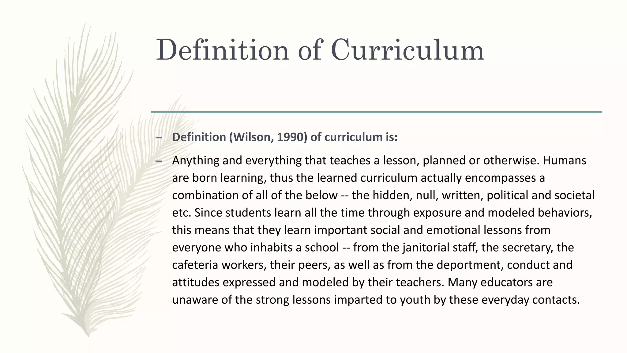 Introduction to curriculum | PPTX