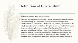 Introduction to curriculum | PPTX