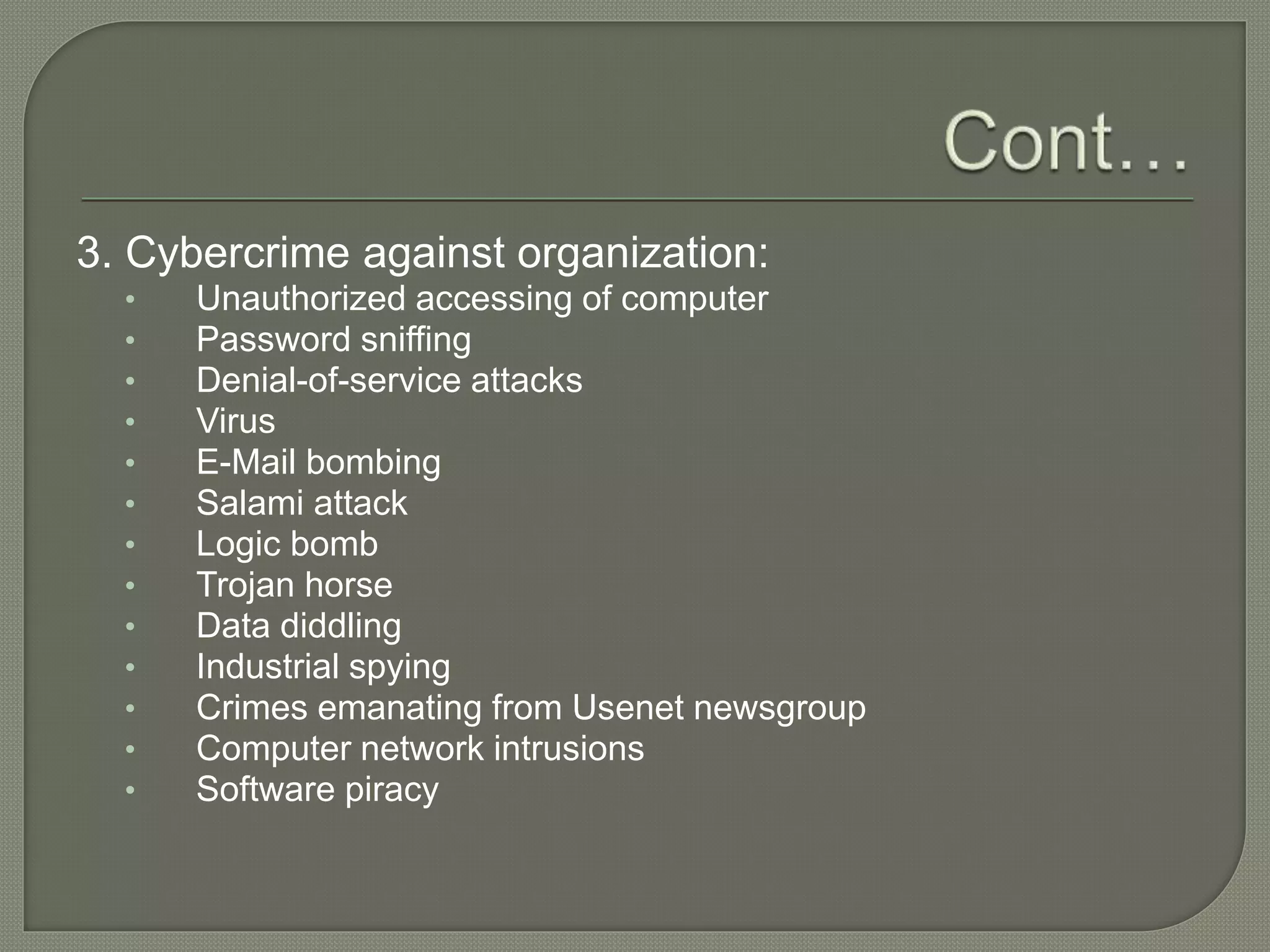 Introduction to cybercrime | PPTX