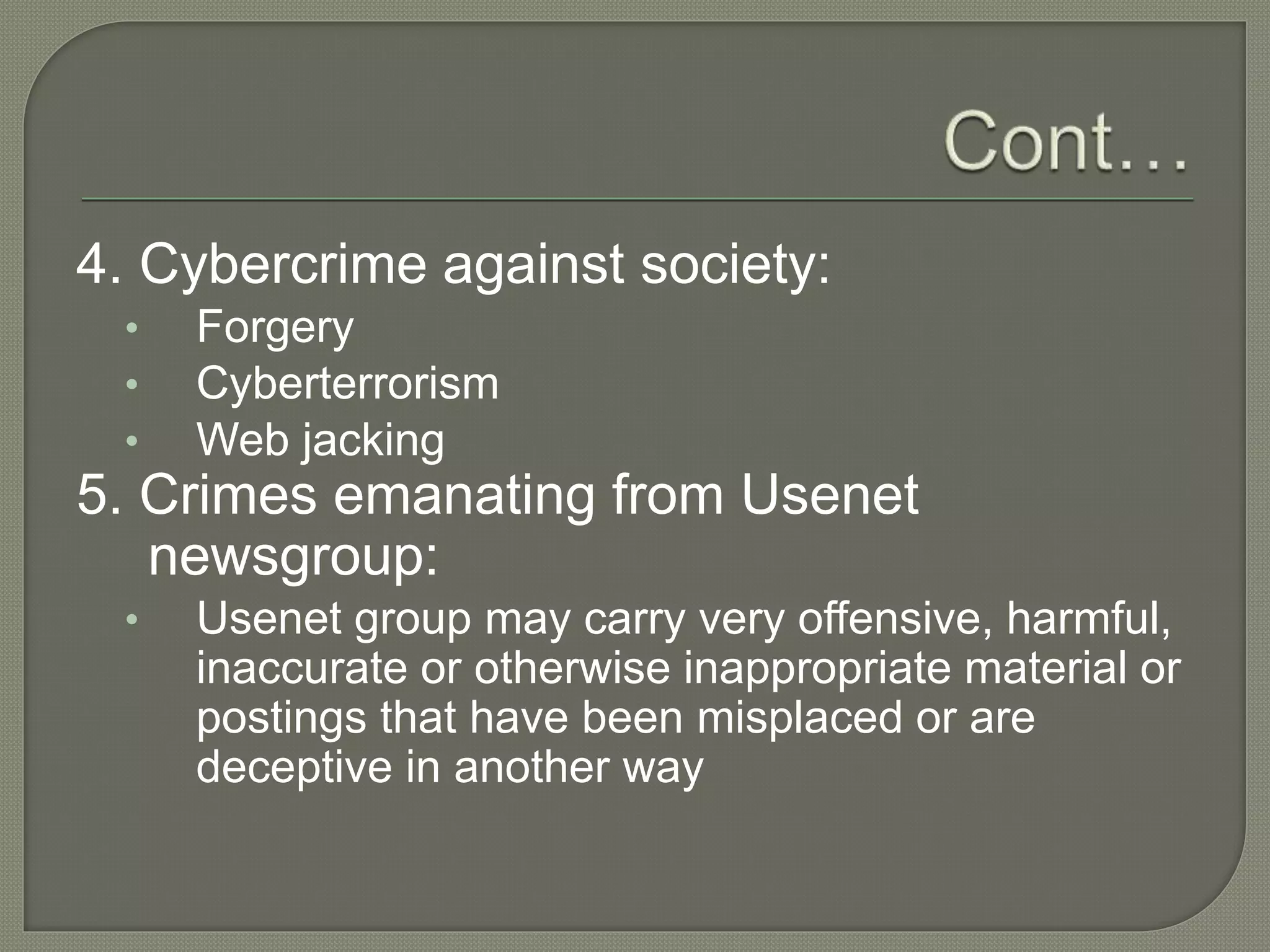 Introduction to cybercrime | PPTX