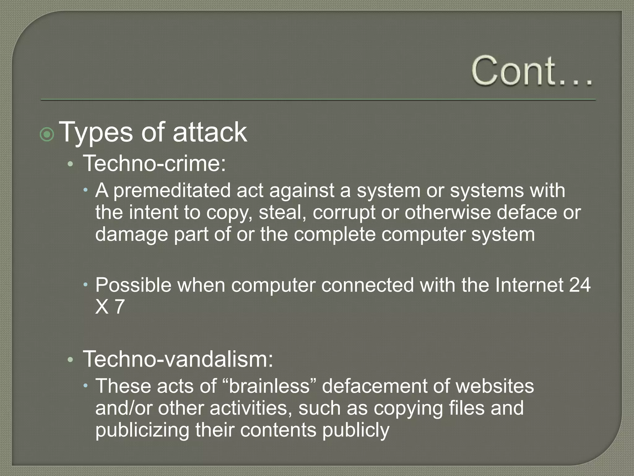 Introduction to cybercrime | PPTX