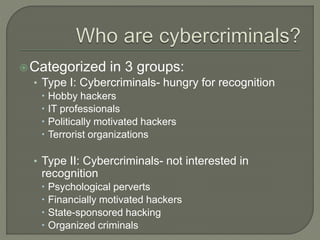 Introduction to cybercrime | PPTX