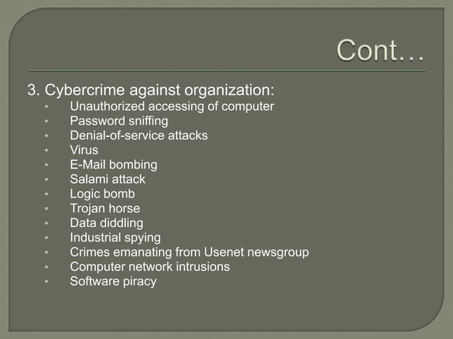 Introduction to cybercrime | PPTX