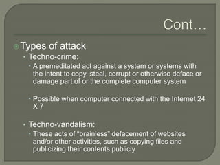 Introduction to cybercrime | PPTX