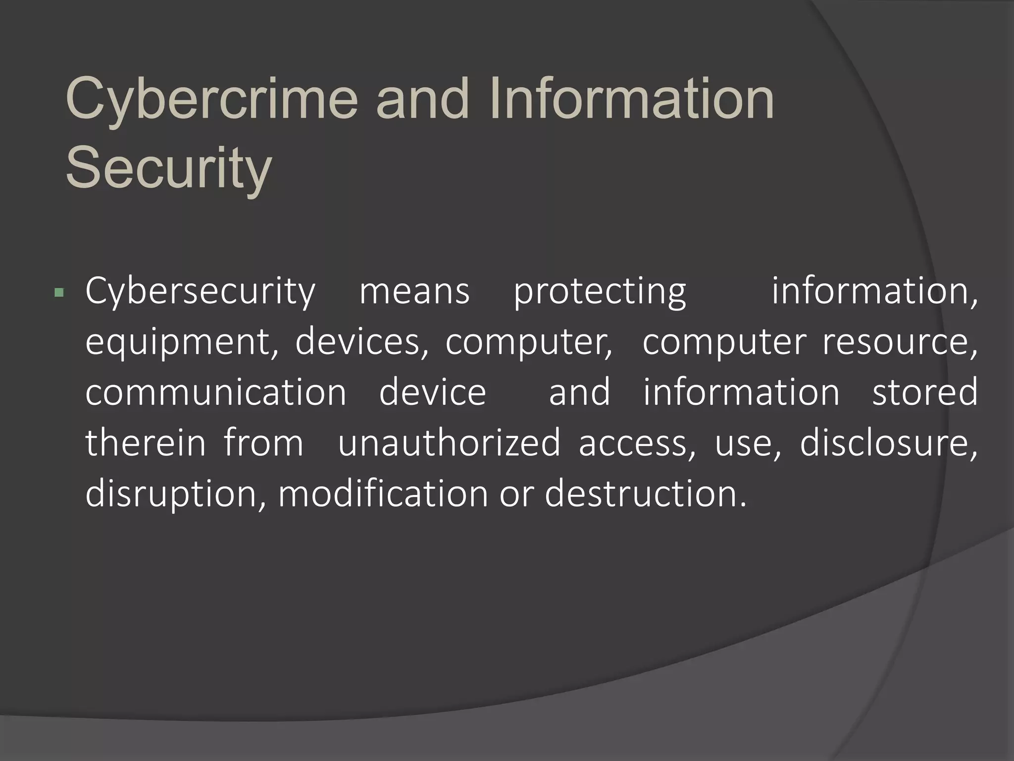 Introduction to cybercrime | PPT
