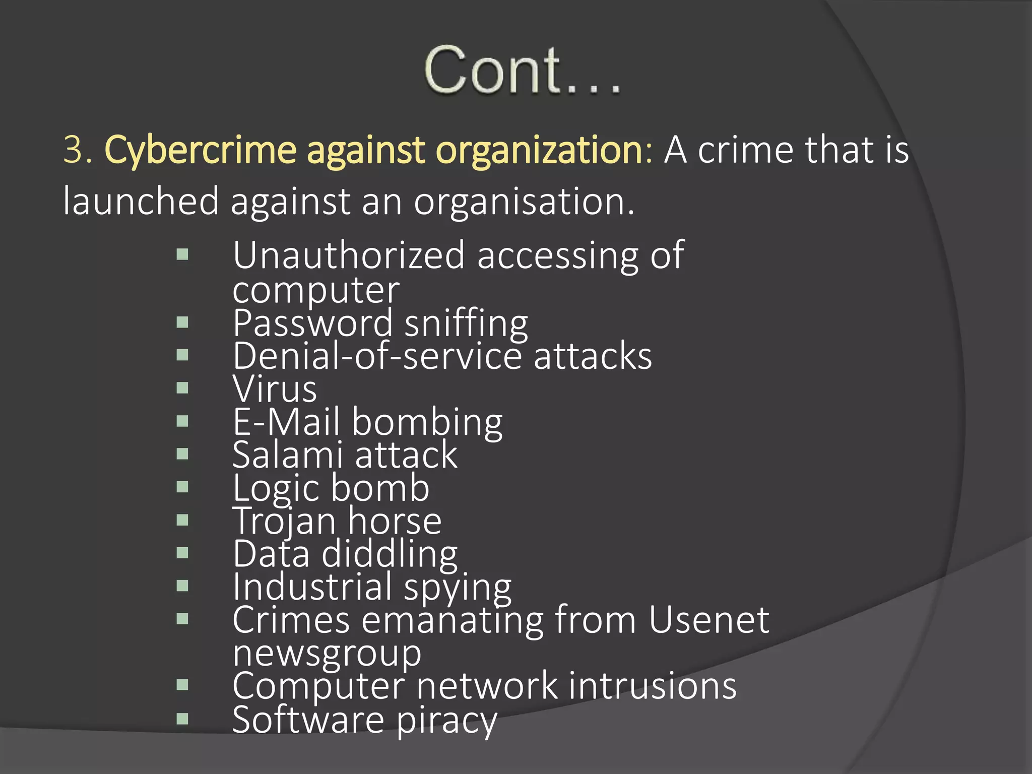 Introduction to cybercrime | PPT