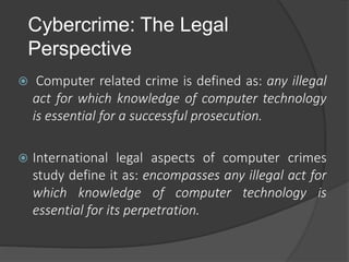 Introduction to cybercrime | PPT