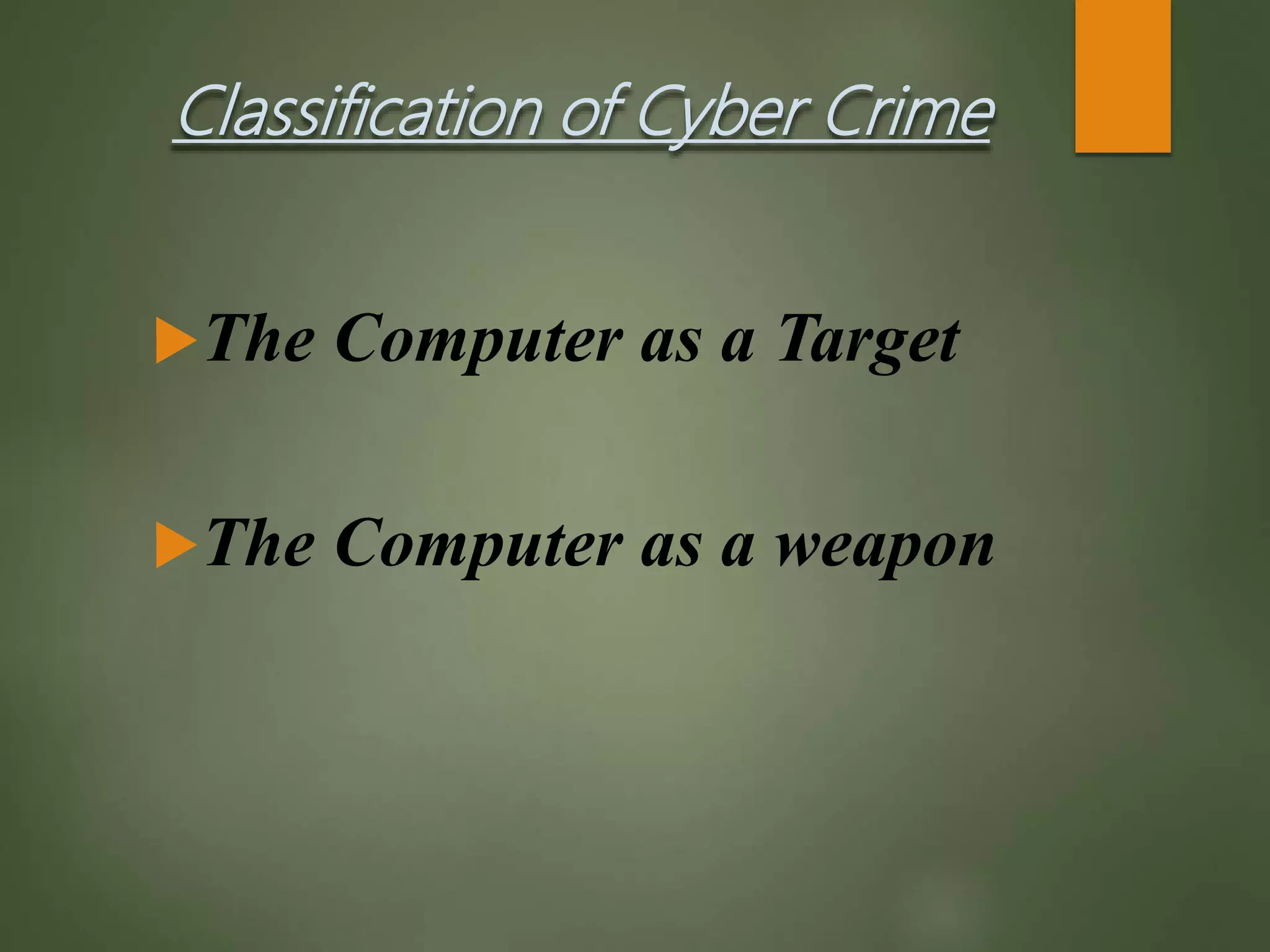 Introduction to cyber crime & law | PPTX