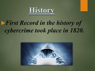 Introduction to cyber crime & law | PPTX