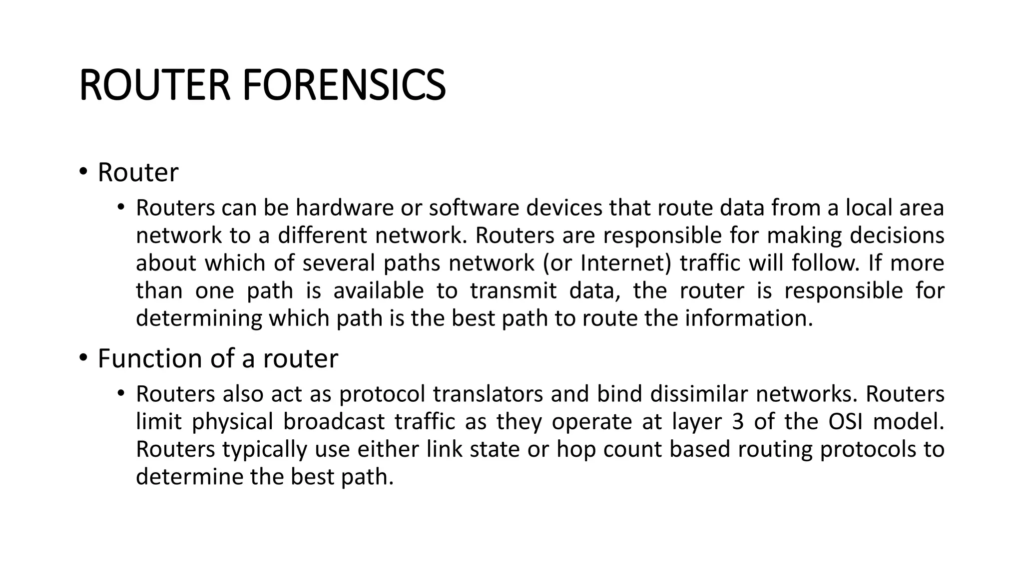 Introduction to cyber forensics | PPTX