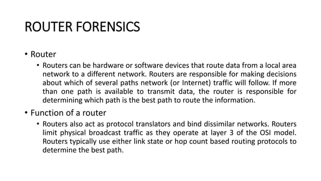 Introduction to cyber forensics | PPTX
