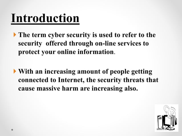 Introduction to cyber security | PPTX