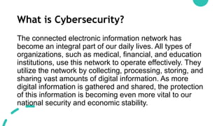 Introduction to cyber security | PPTX