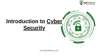Introduction to Cyber Security presentation | PDF