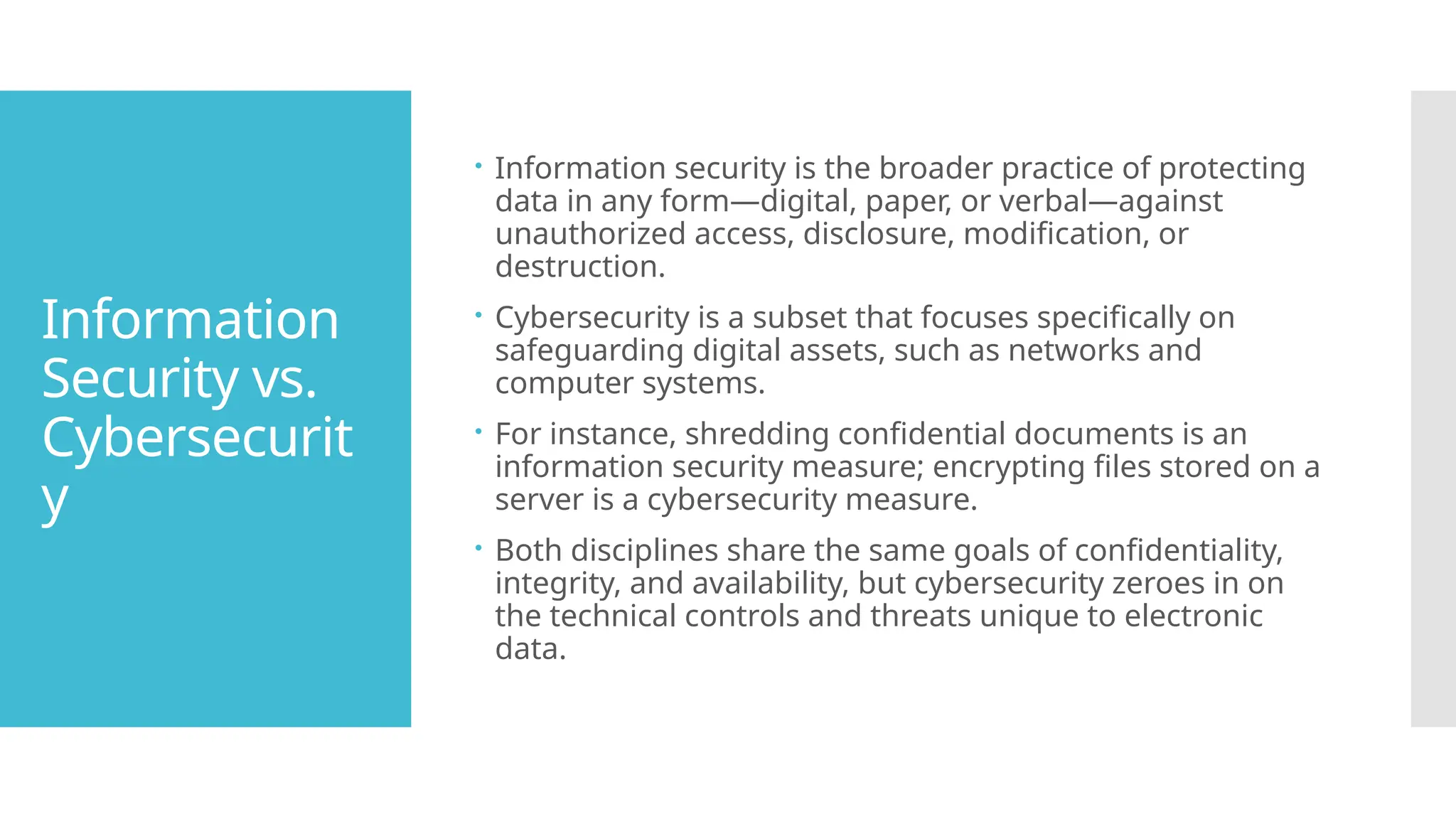 Introduction to Cyber Security, understanding concepts | PPTX