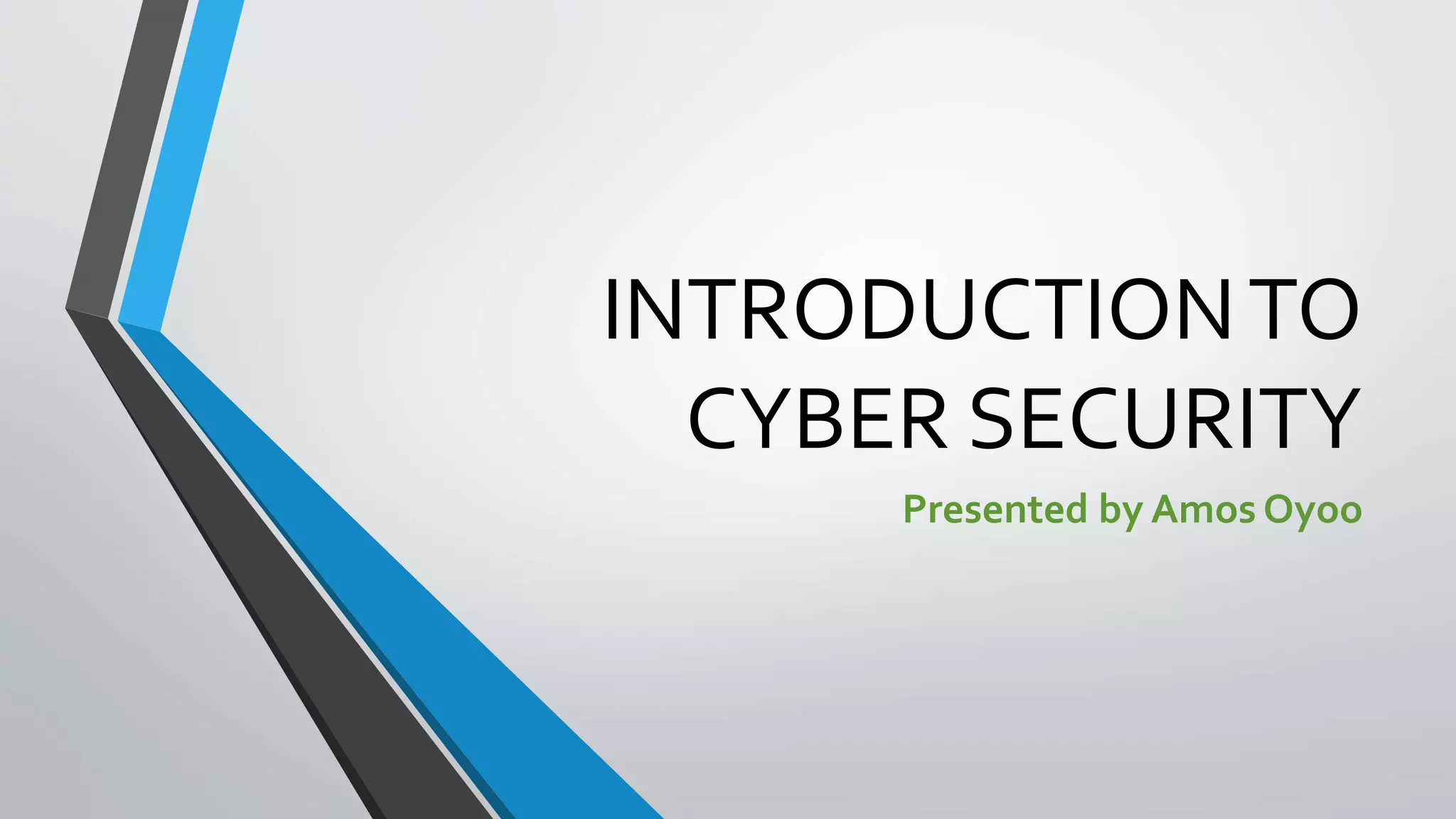 Introduction to cyber security amos | PPTX