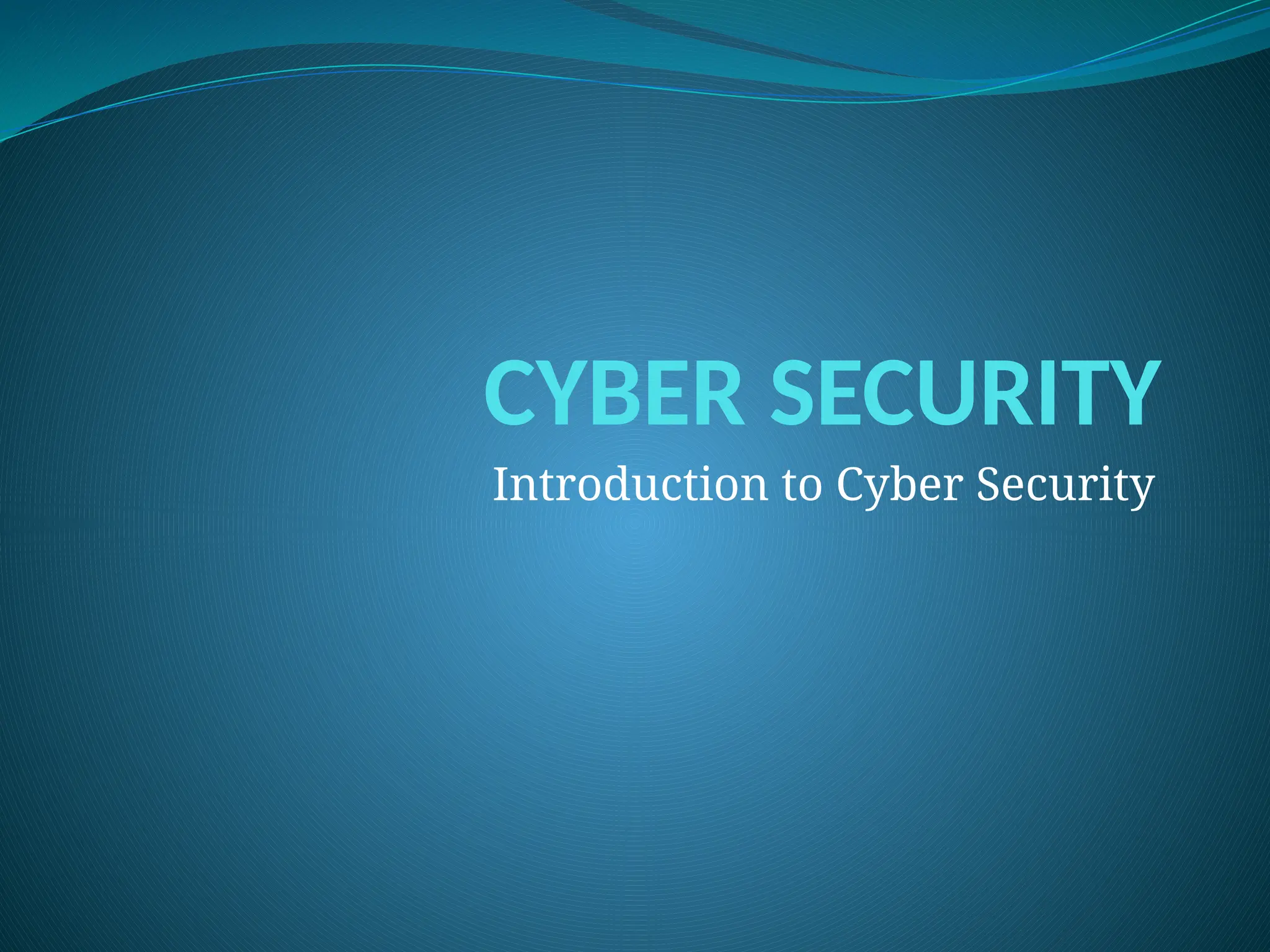 Introduction to Cyber Security - Best Practices-Standards and a plan of ...