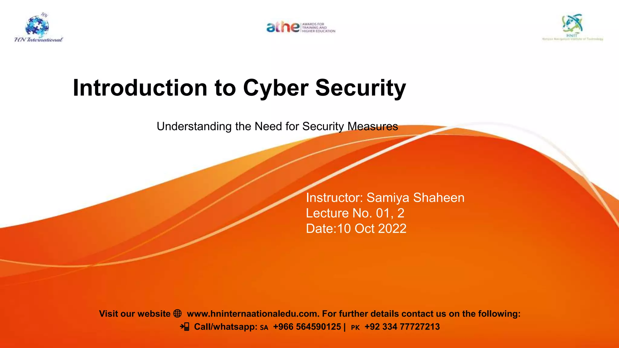 Introduction to Cyber Security-- L01.pptx