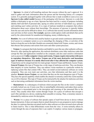 Introduction to cyber security i | PDF