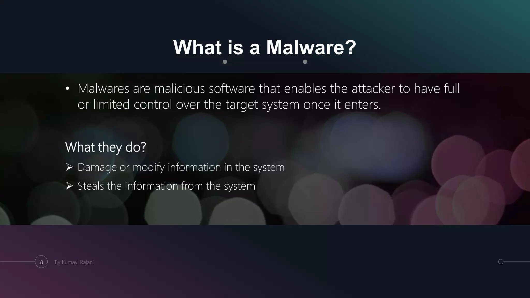 Introduction to Cyber Security | Malware | Phishing attacks | PPT