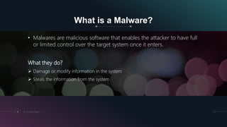 Introduction to Cyber Security | Malware | Phishing attacks | PPT