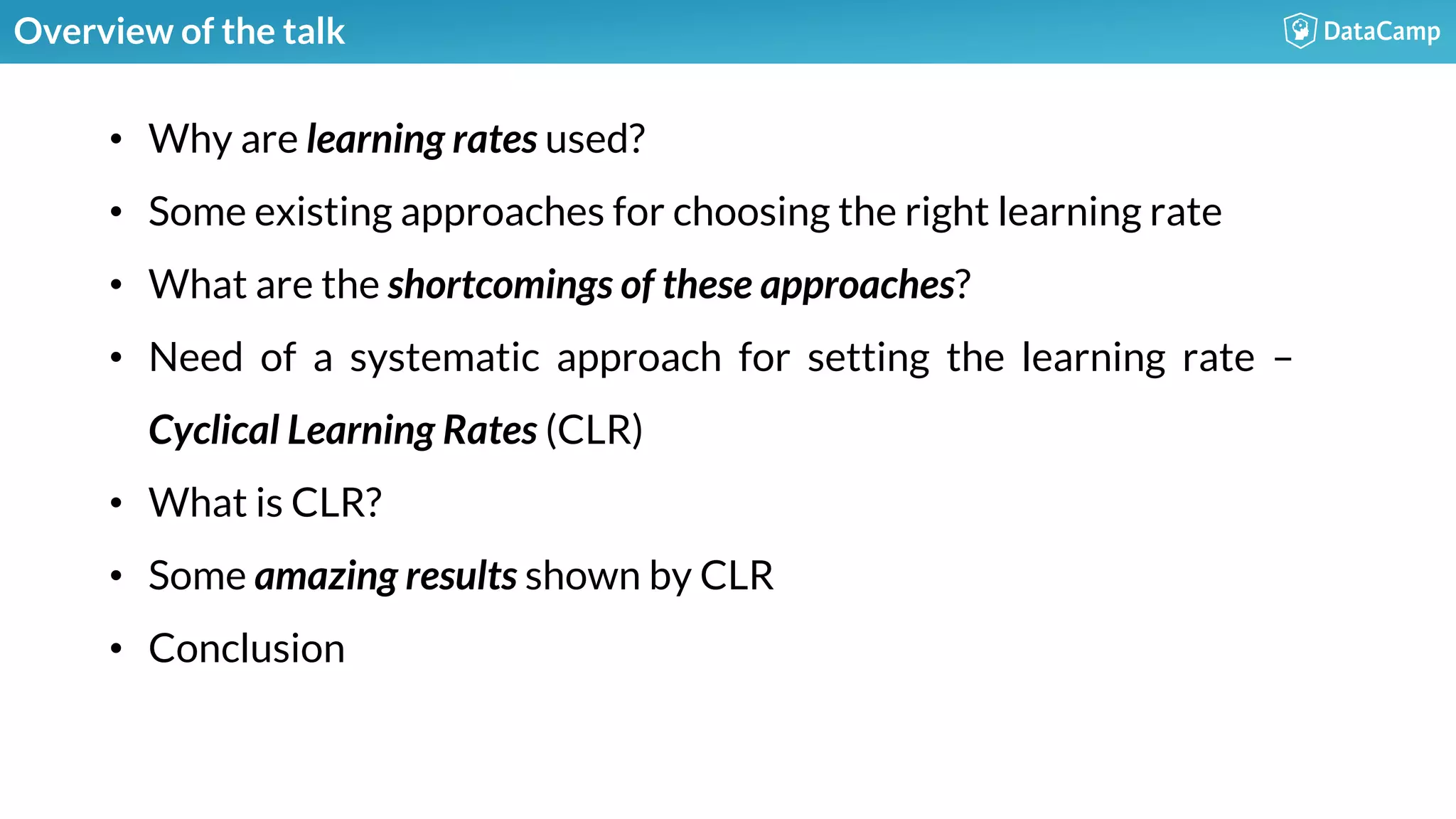 Introduction to cyclical learning rates for training neural nets | PDF