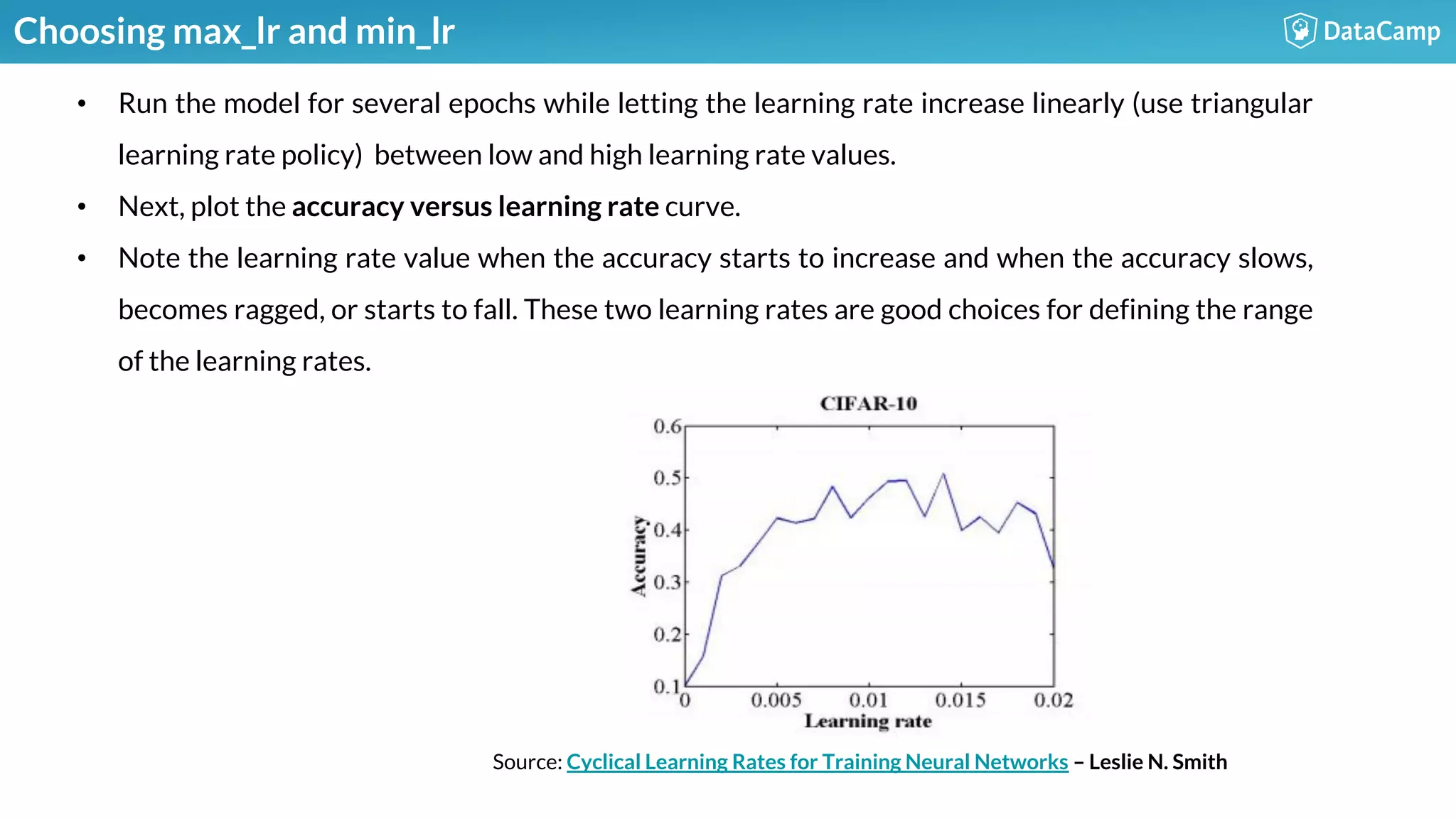 Introduction to cyclical learning rates for training neural nets | PDF