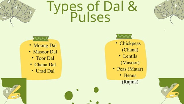 Introduction to dal & pulses Dal & Pulses: A Nutritional Powerhouse | PPTX