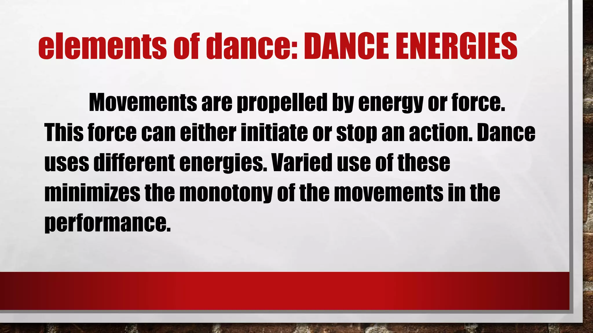 Introduction to Dance | PPTX