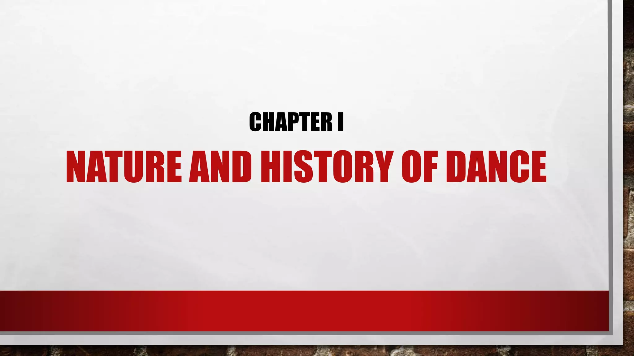 Introduction to Dance | PPTX