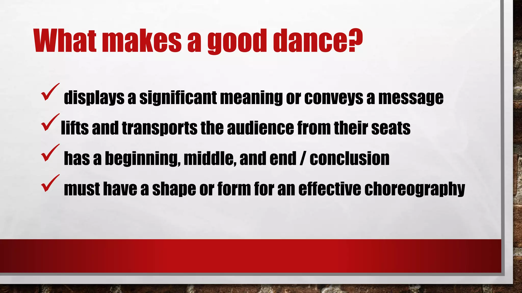 Introduction to Dance | PPTX