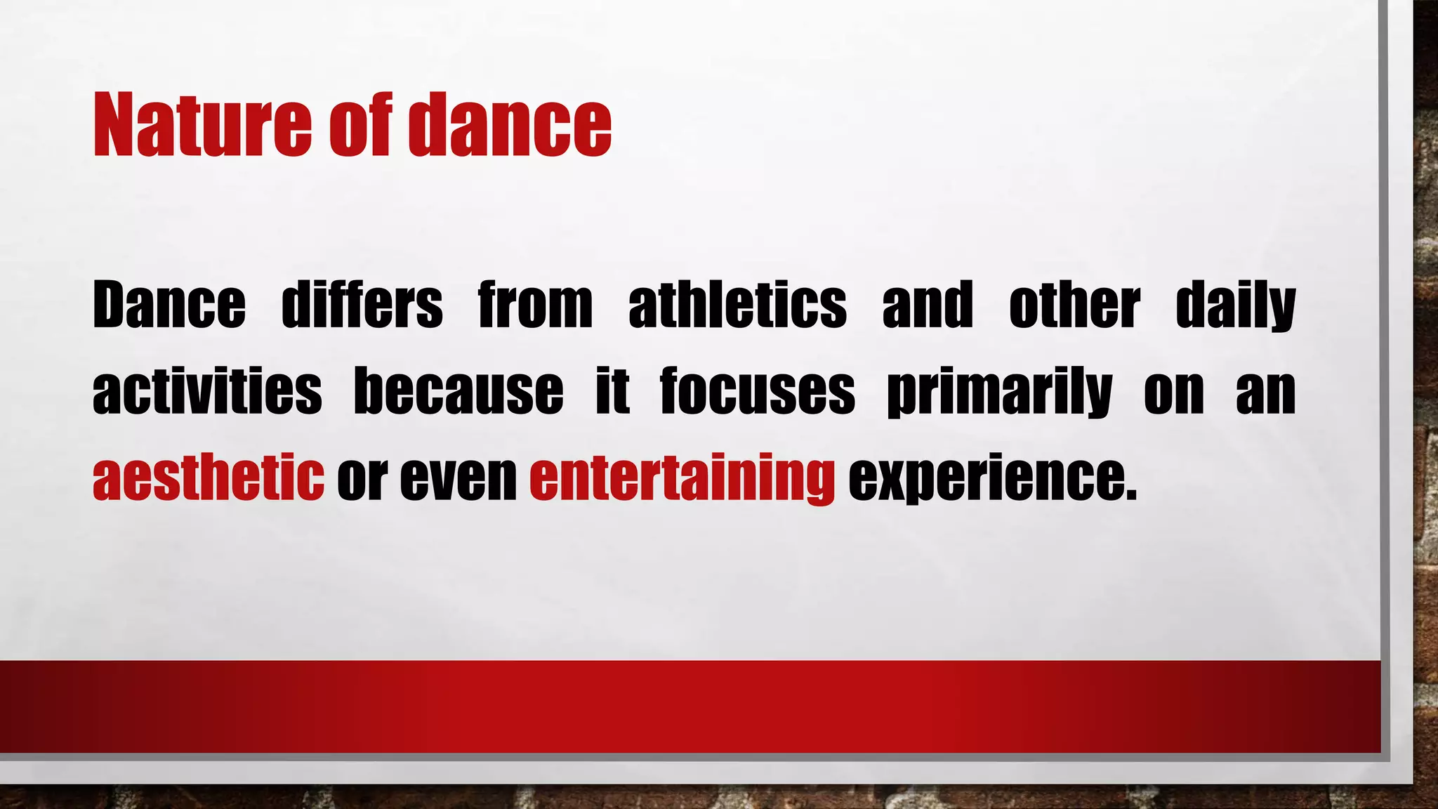 Introduction to Dance | PPTX