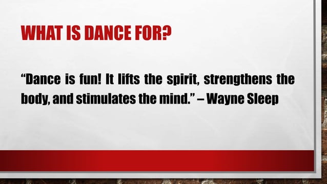 Introduction to Dance | PPTX