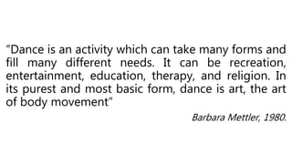 Introduction to dance | PPTX