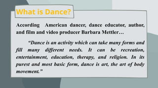 Introduction to Dance - Week 1-PEH12.pptx