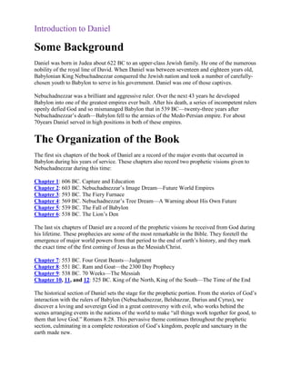 Introduction to daniel | PDF