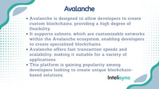 Blockchain Platforms for Developing DApps | PPT