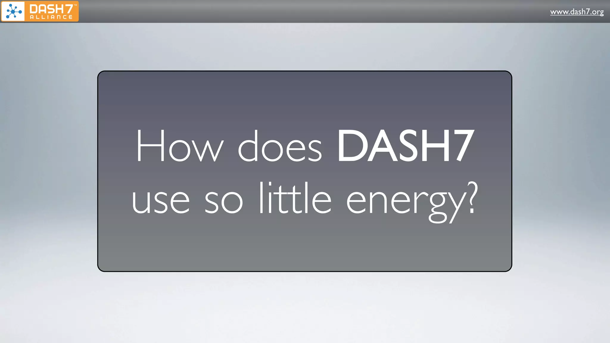 Introduction To DASH7 Technology | KEY