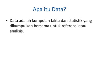 Introduction to data analytics and analytics | PPTX