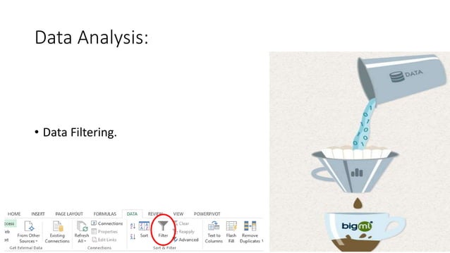 Introduction to data analysis using excel | PPTX | Technology & Computing