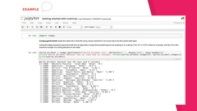 Introduction to data analysis using python | PPTX | Technology & Computing
